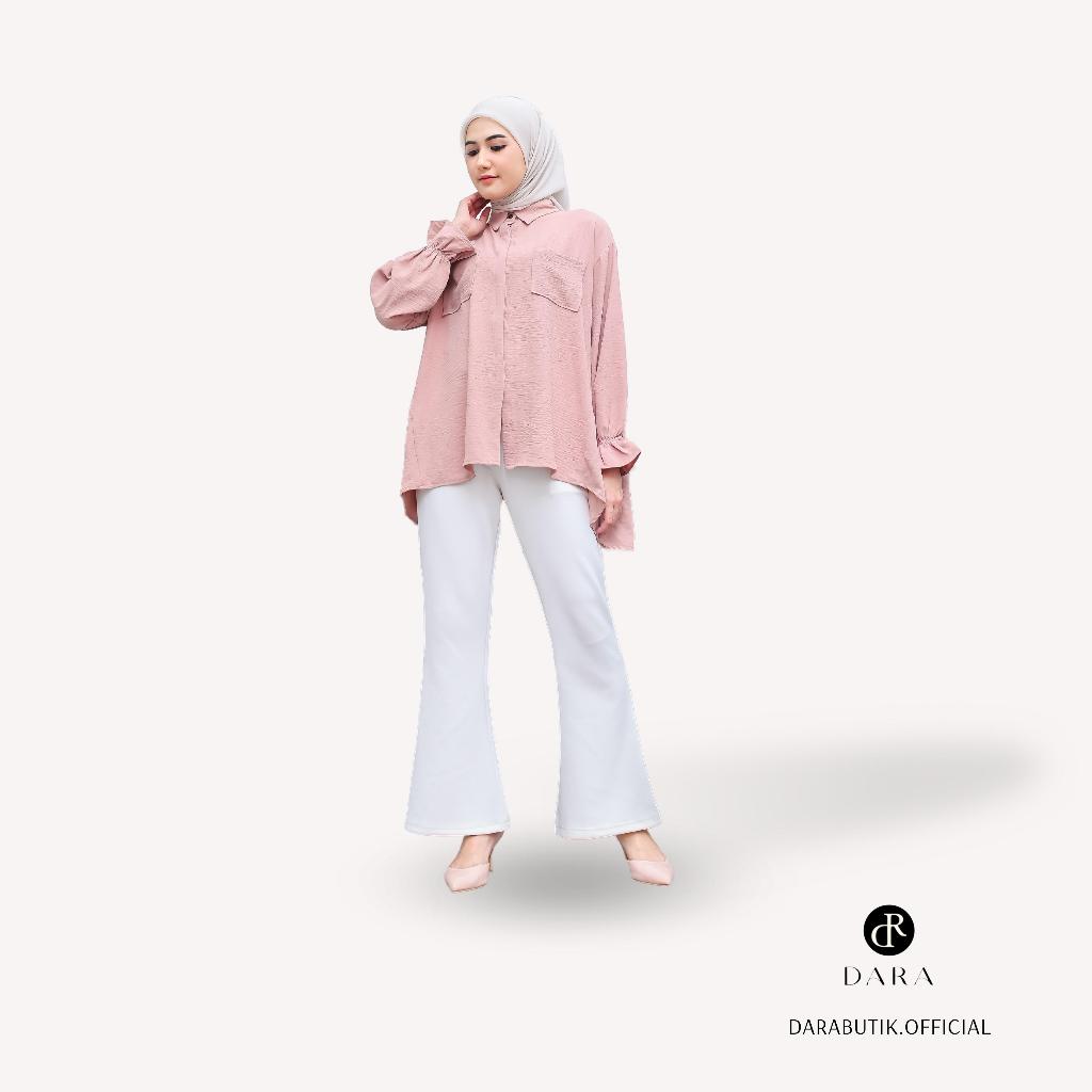 Dara Blouse Celin Airflow Milk Chocolate All Sizes | Shopee Philippines