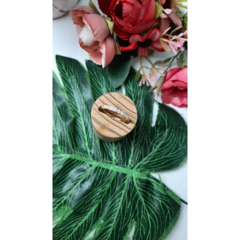 MATA Titanium Row Eye Ring / Gold Row Titanium Eye Ring | Shopee ...