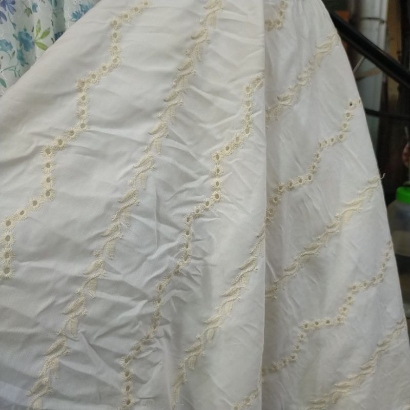 KATUN TC COTTON MATERIAL WITH/ EMBROIDERY IMPORTED TC EMBROIDERY FABRIC ...