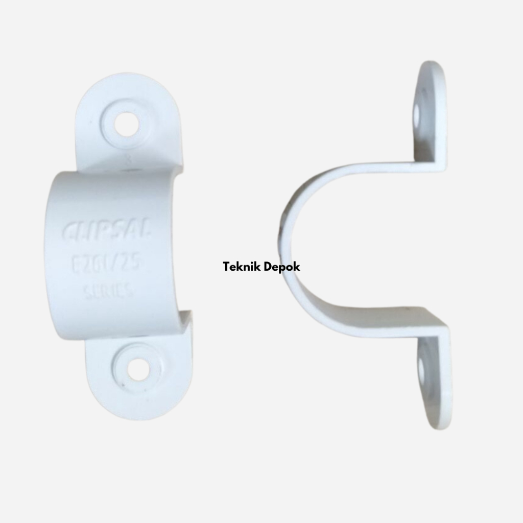 25 mm White Clipsal PVC Clamp Electric Paralon Pipe Clamp Saddle ...
