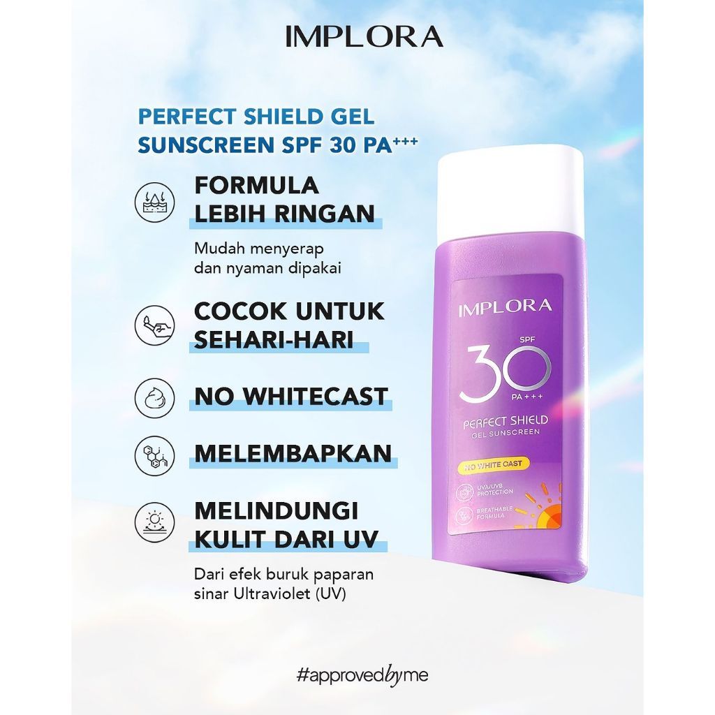 Implora Perfect Shield Gel Sunscreen SPF 30 PA+++ 50ml | Shopee Philippines