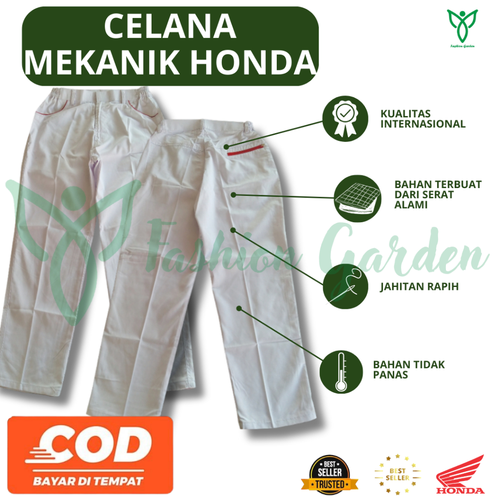 Honda Mechanic Pants Uniform | Honda uniform | Ahass I Uniform Honda ...