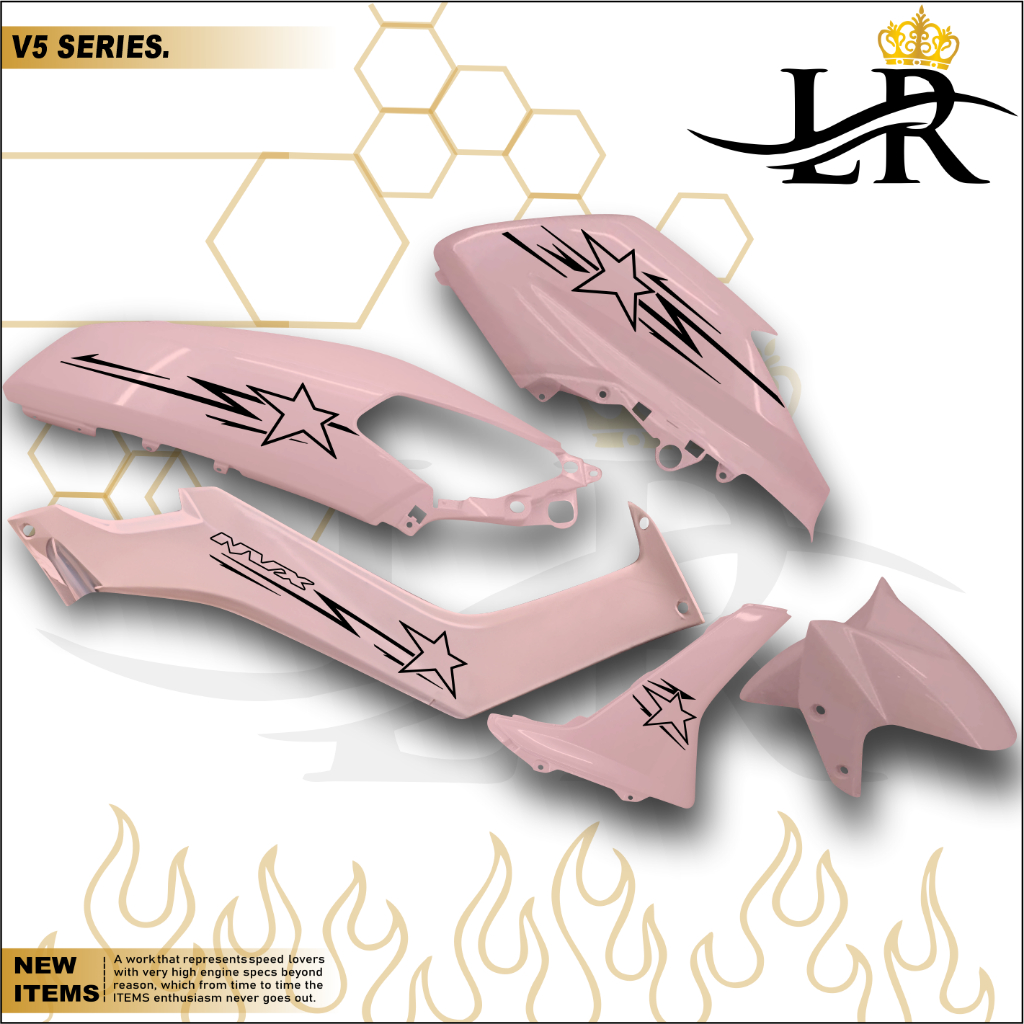 Old Nmax Variation Striping Sticker 2015-2019 Bintang Star Transparent ...