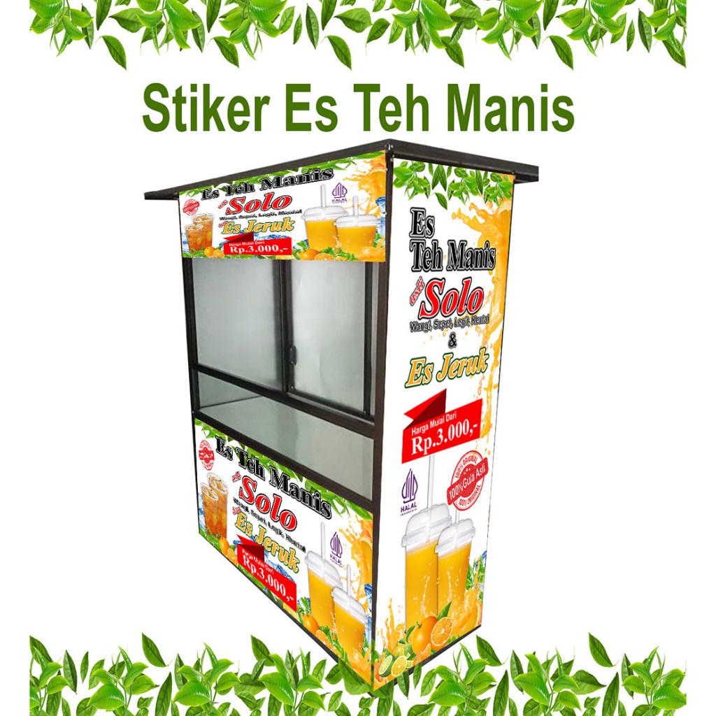 Sweet Iced Tea Cart Stickers & Orange Ice | Shopee Philippines