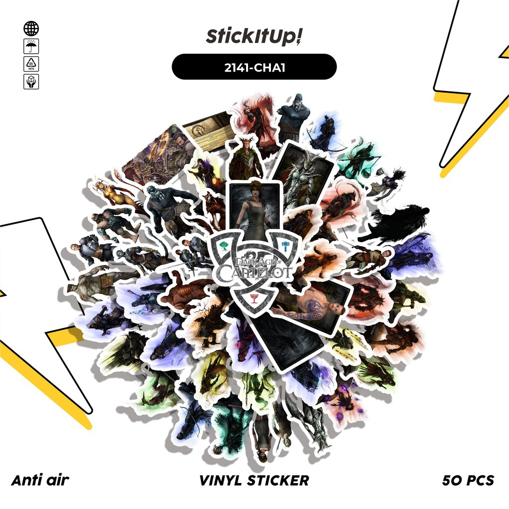 50 Pcs Sticker Pack GAME SERIES CHARAMELOT UNCHAINED CHAR MIX 01 Cute ...