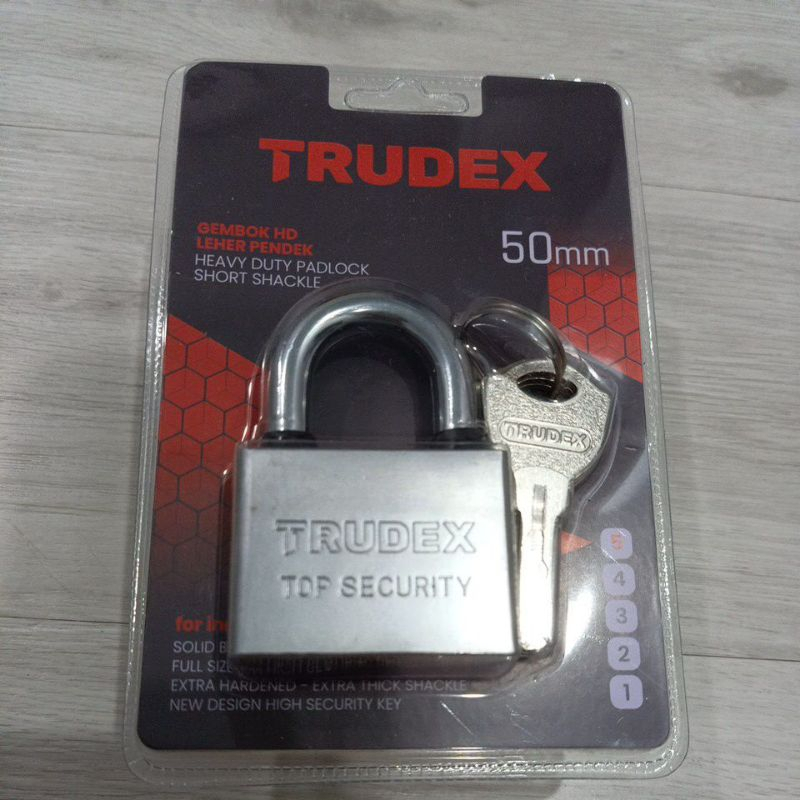 Trudex Short Neck Padlock LPD 30 40 50 60mm HEAVY DUTY Door Fence House ...