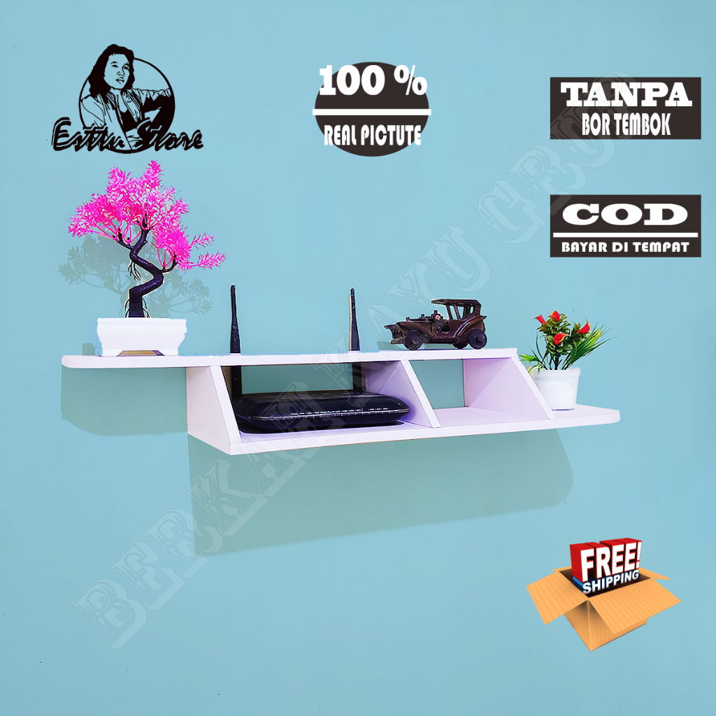 Wifi router Rack/DVD Hanging Rack/2-Piece router Shelf/modem/router/3 ...