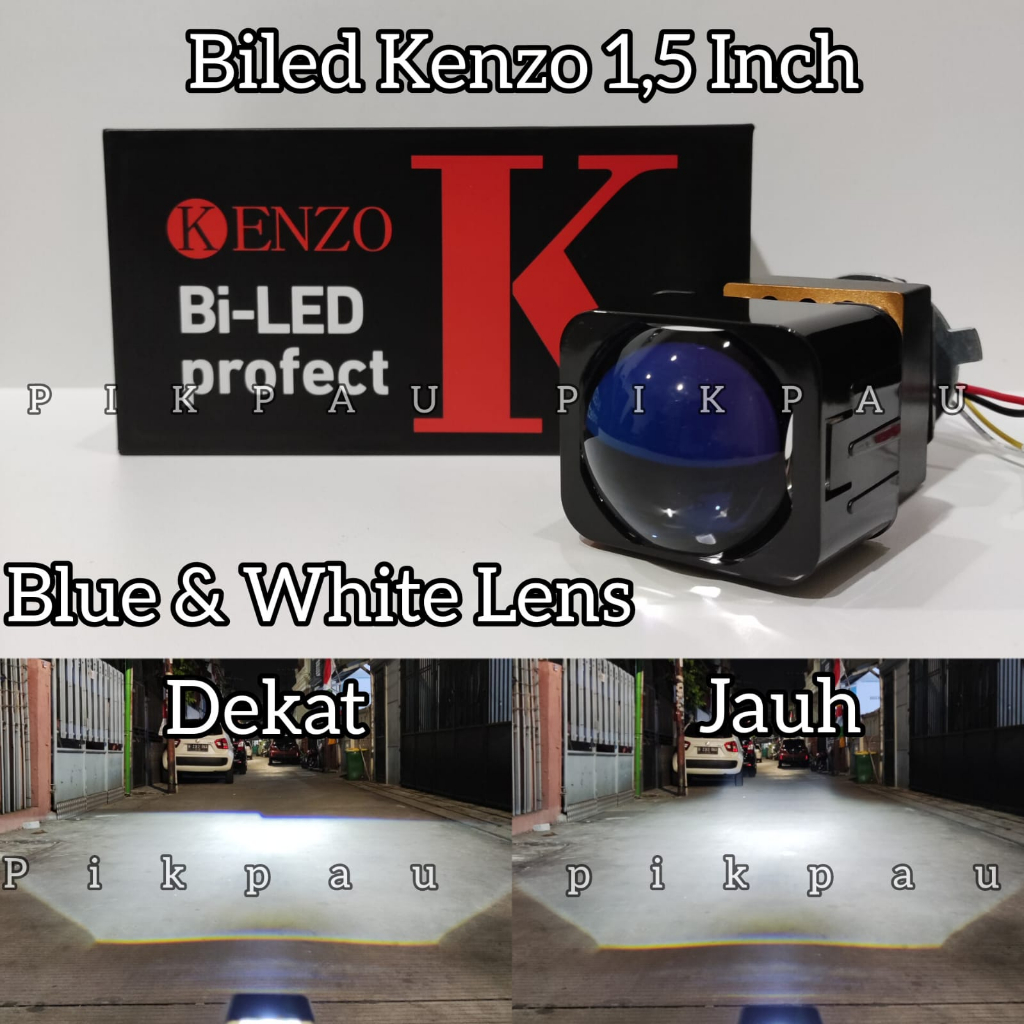 PUTIH CAHAYA Led Matrix X1 Original Kenzo 1.5 Inch High Low White RHD ...