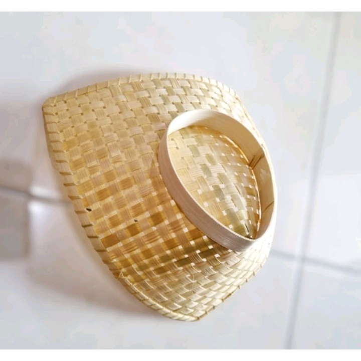 Woven Bamboo pecel pincuk Plate With Legs/pecel Rice pincuk Plate ...