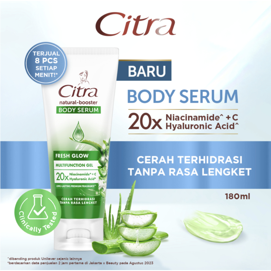 Citra Body Serum Fresh Glow Multifunction Gel | Shopee Philippines
