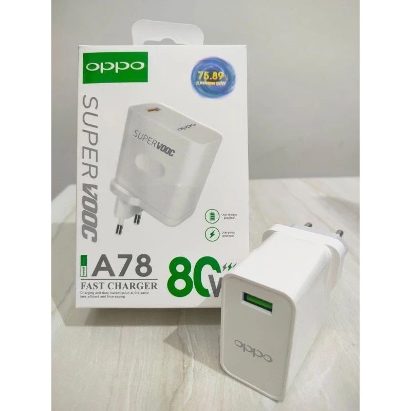 Oppo A78 80W Fast Charging Adapter Shell | Shopee Philippines