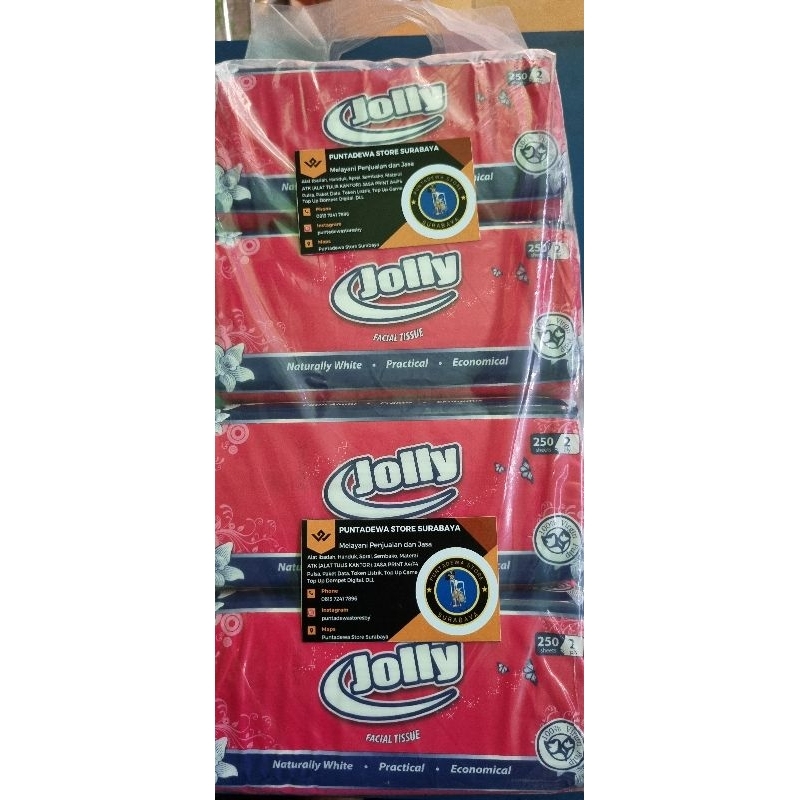 Jolly tissue contains 250 sheets 2 ply (1 pcs) | Shopee Philippines