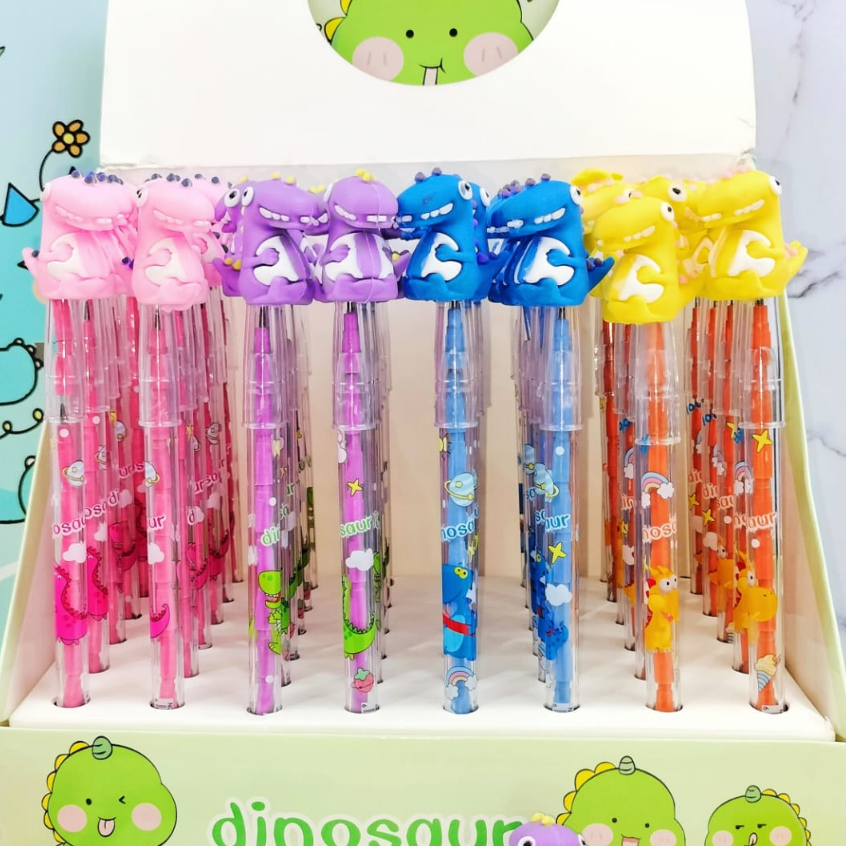 Dino Stacking Pencils Version 2/Dinosaur Connect Pencils Cute Cute ...