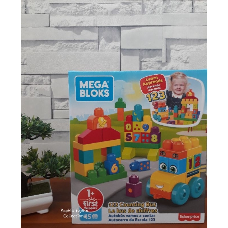 Fisher Price Mega Bloks Big Builders Counting 123-Children's Block Toy ...