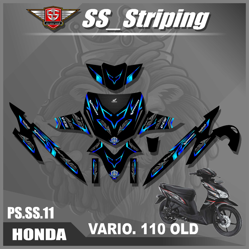 Decal STICKER FULLBODY VARIO 110CW KARBU 2006-2009 COOL FULLBODY VARIO ...