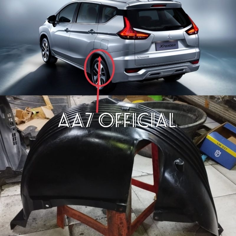Fender fender Liner under the rear wheel of the xpander | Shopee ...