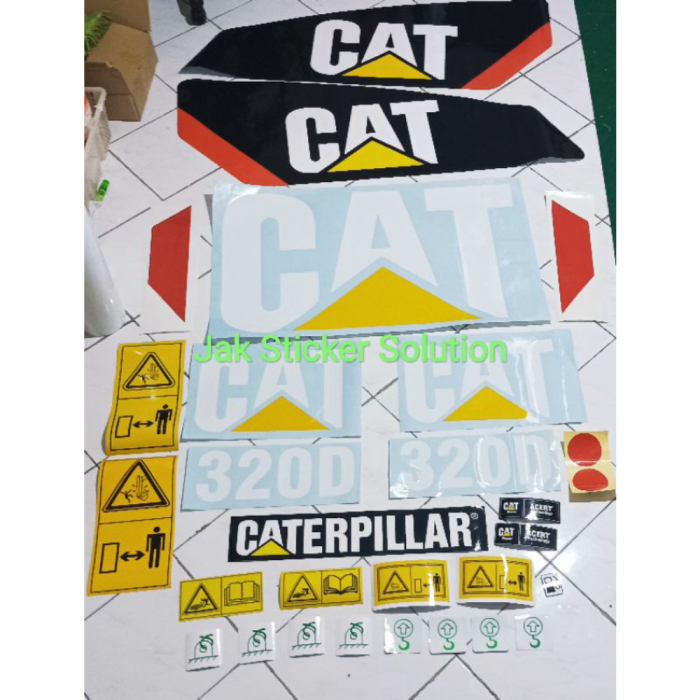 Caterpillar Excavator Sticker Cat 320D Quality Heavy Equipment Sticker ...
