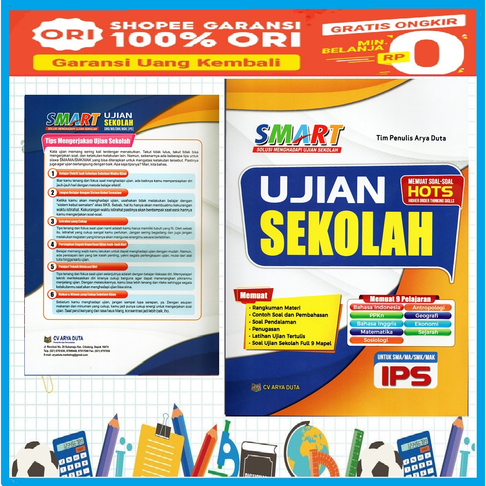 SCHOOL EXAMINATION BOOK Class 12 IPS SMA (SMART Solutions for Facing ...