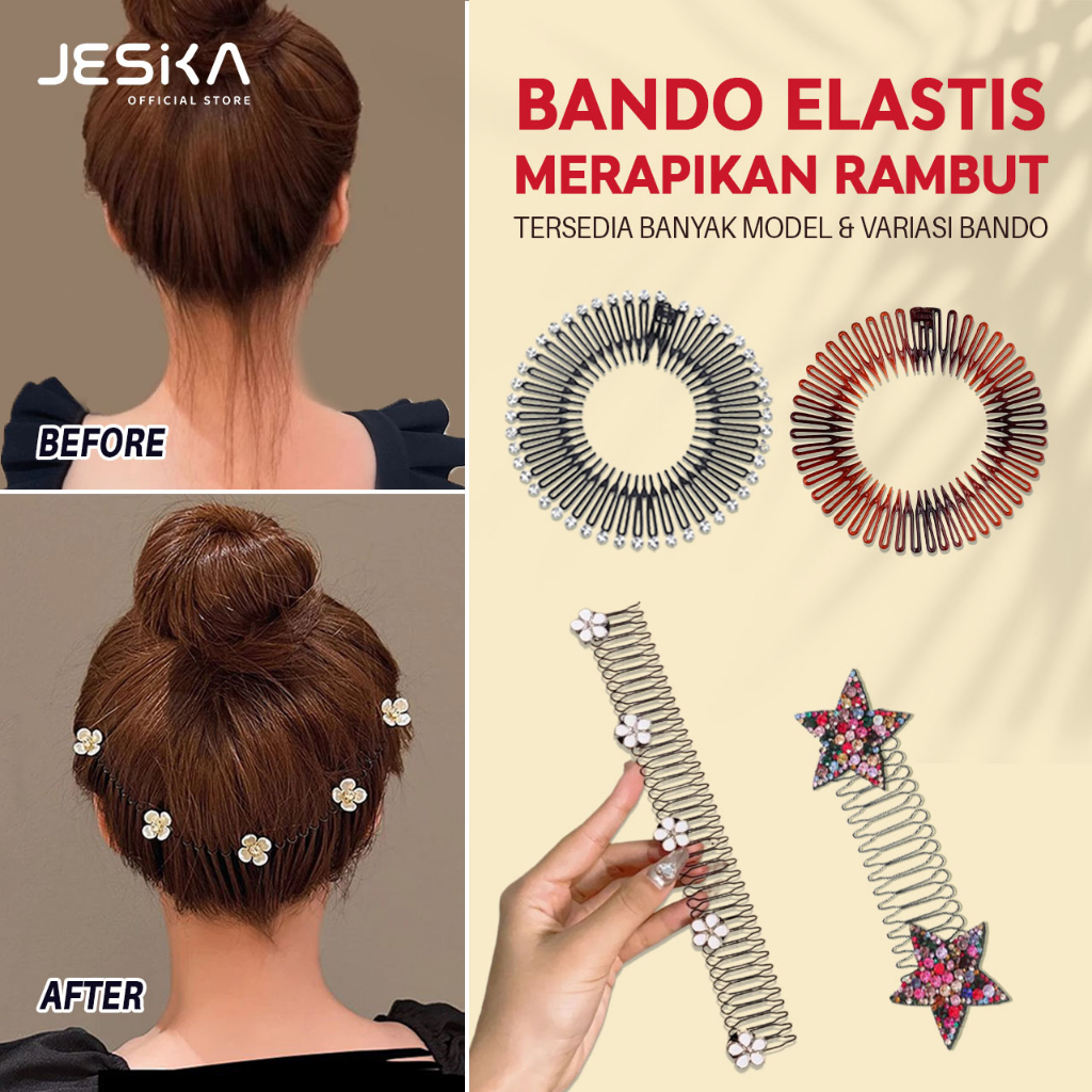 Plastic headbands, hair combs, clips, simple, flexible, elastic ...