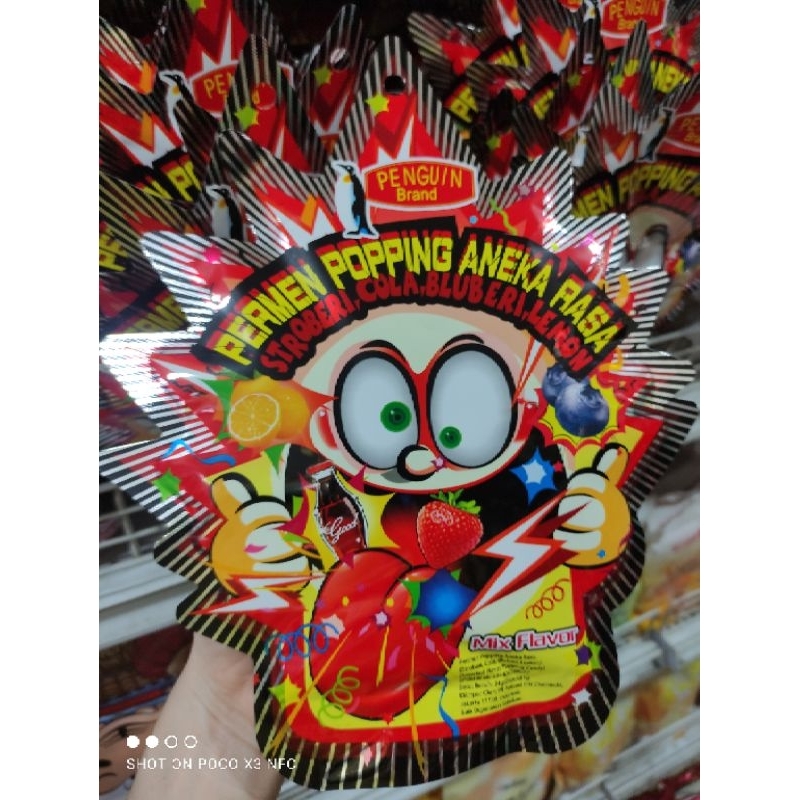 Popping Candy Various Strawberry Flavors Cola Lemon Blueberry 24gr ...