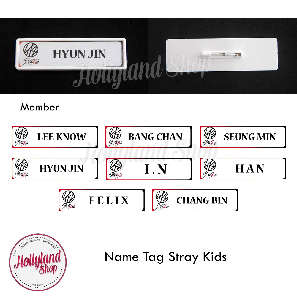 Stray Kids SKZ Chest Nameplate Name Tag (2pcs) | Shopee Philippines