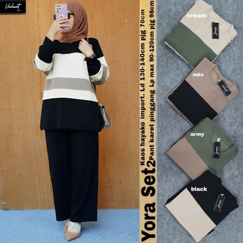 Yora SET // Original BY VALENT | Shopee Philippines