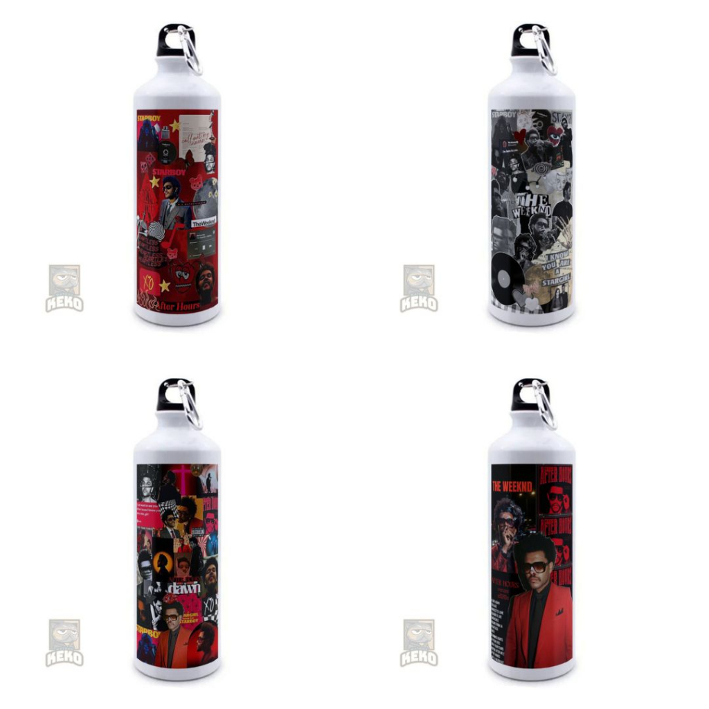 Singer theweeknd the weeknd Collage Aesthetic Music Sport Bottle ...