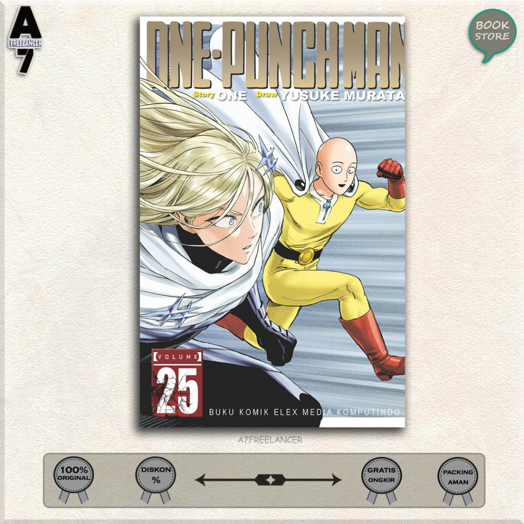 One punch man comic vol 18 - 25 | Shopee Philippines