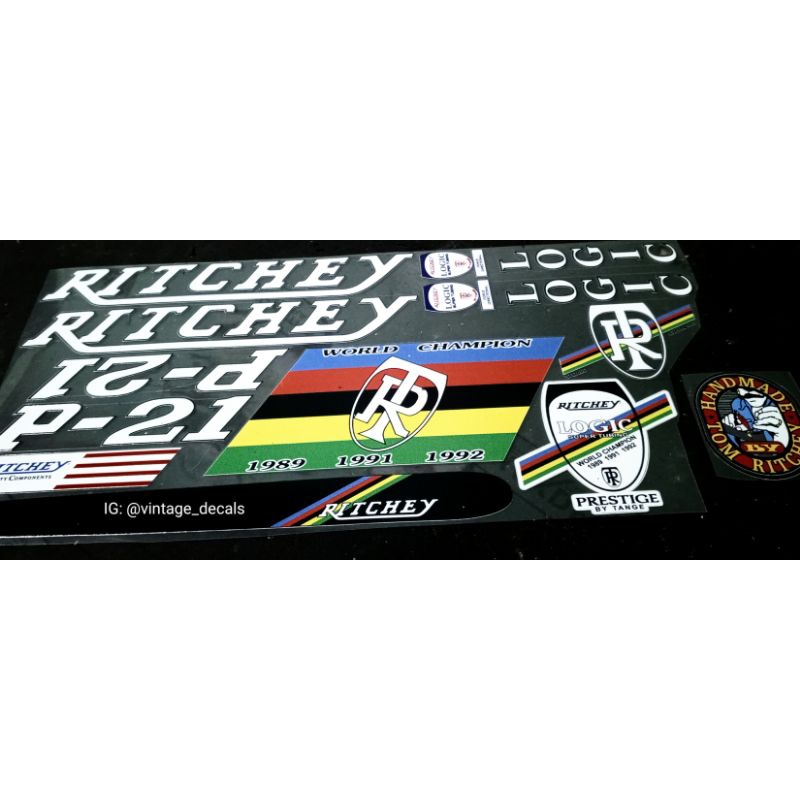 Ritchey P21 team WCS bicycle decal sticker | Shopee Philippines