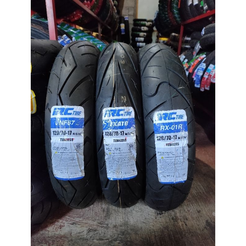 Tire IRC RX01 EXATO NF67 80/80-17 90/80-17 100/80-17 110/70-17 120/70 ...