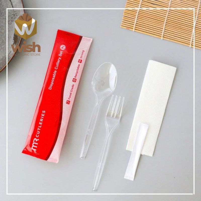 Plastic cutlery set / sterile hygienic plastic cutlery set | Shopee ...
