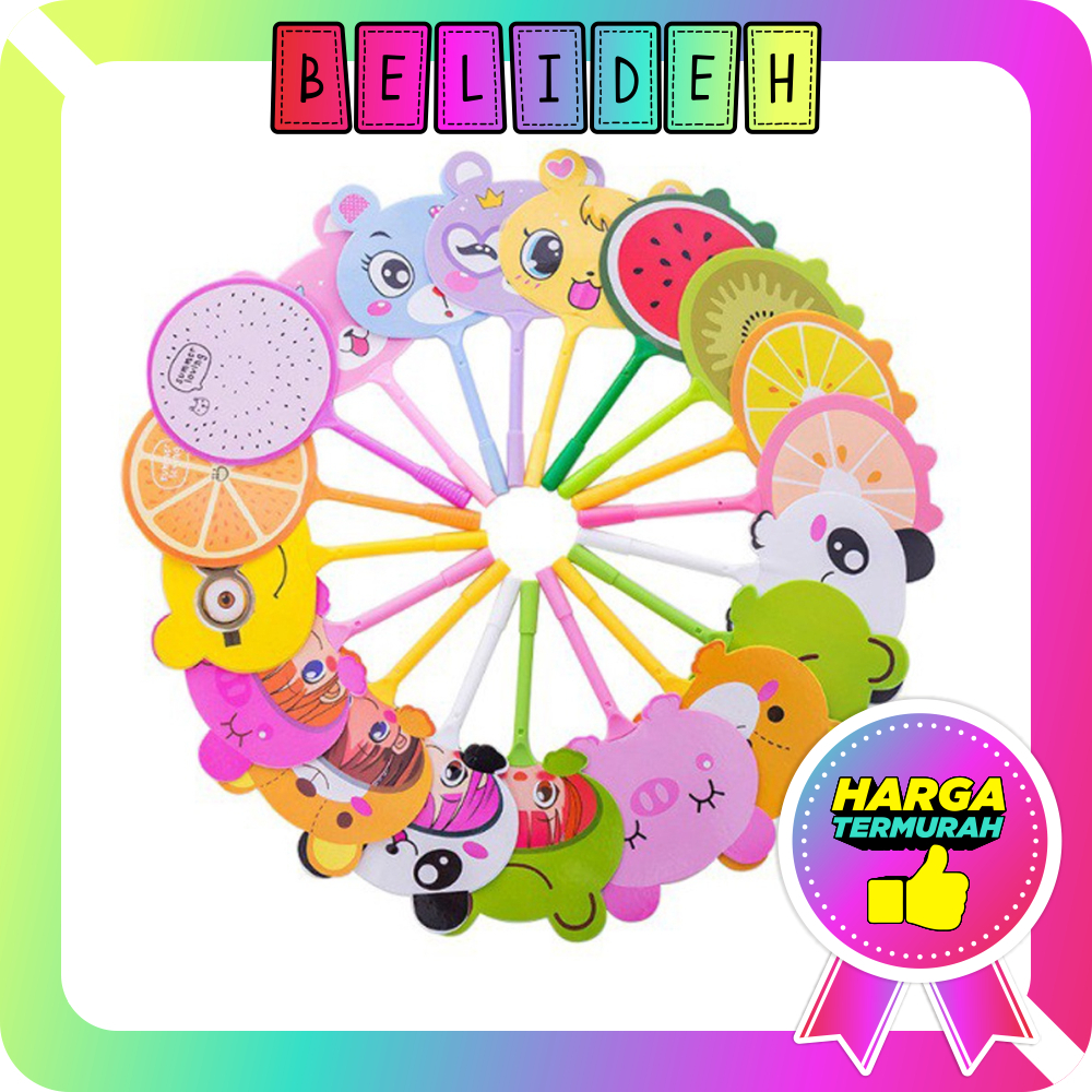 Belideh Fan Pen Cute Animal And Fruit Character Fan Pen Part 2 R145 ...