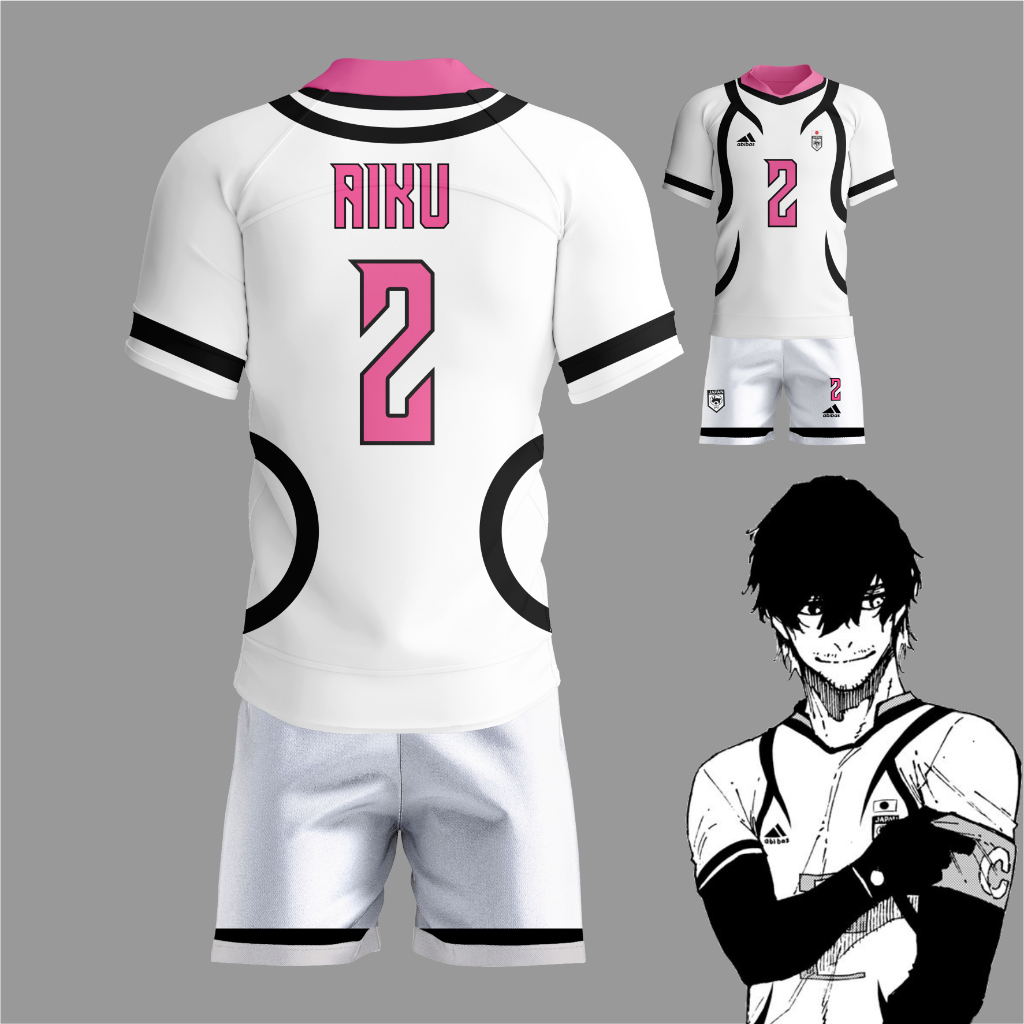 Oliver Aiku Blue Lock U20 Cosplay Anime Jersey Full Set YOTACOS ...