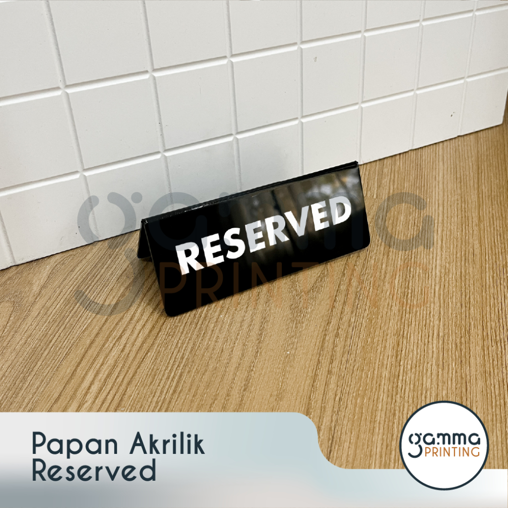 Reserve Acrylic Table Sign / Reserve Acrylic Table Sign / Reserved Sign ...