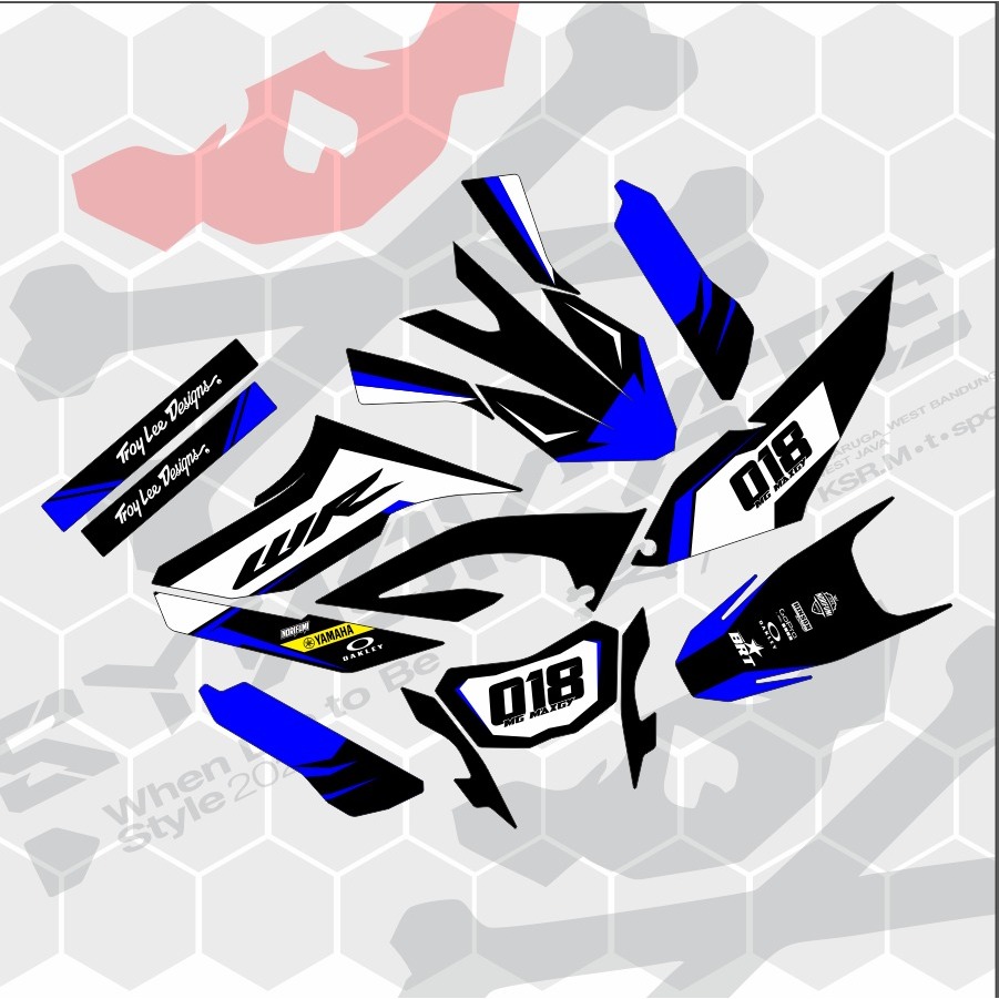 Decal/sticker WR155/Gordon/ D'Tracker / CRF / KLX BF full body etc ...