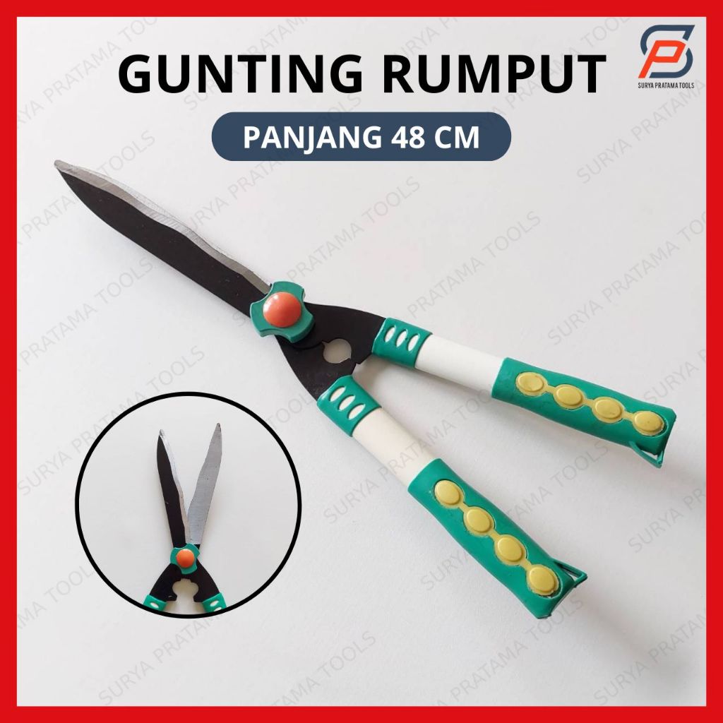 Sharp Grass Scissors 48cm Rubber Handle Garden Fence Scissors Cutter 48 ...