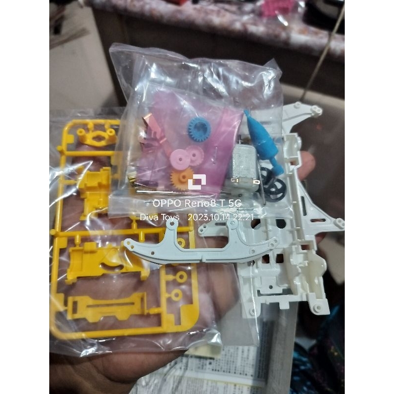 PUTIH Tamiya Chassis Vs White ABS Reinforceed + Yellow Gearbox + Root ...