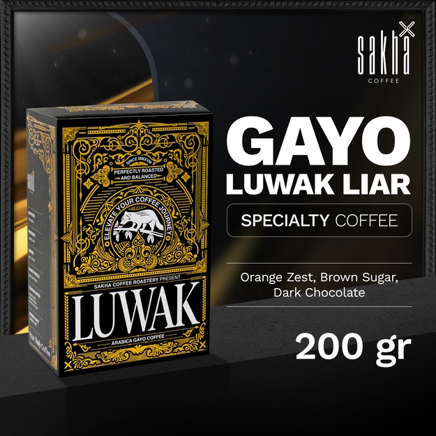 Wild Luwak Coffee Arabica Gayo Aceh Arabica Coffee Roast Beans Powder ...
