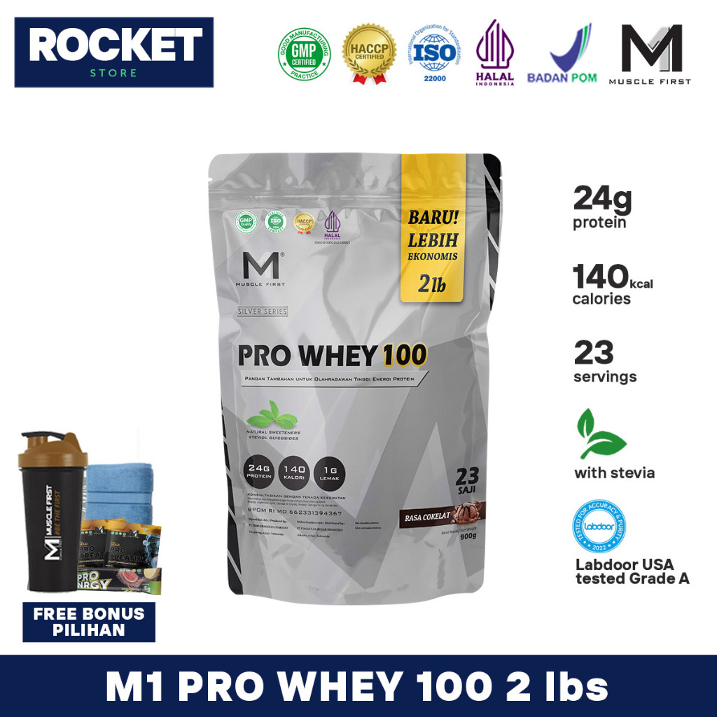 Muscle First Pro Whey 100 2lbs Whey Protein 900gr 900gram - M1 ProWhey ...