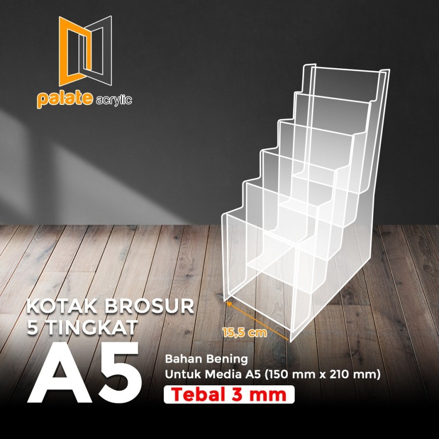 A5 5 LAYER 3MM BROSUR PLACE / ACRYLIC RACK BROSUR A5 5 LAYER 3MM ...