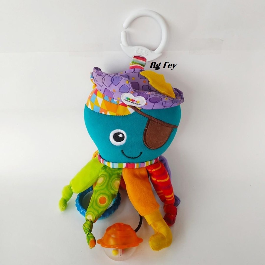 Tomy Lamaze Plush Octopus Pirate Baby Rattle - Like New | Shopee ...