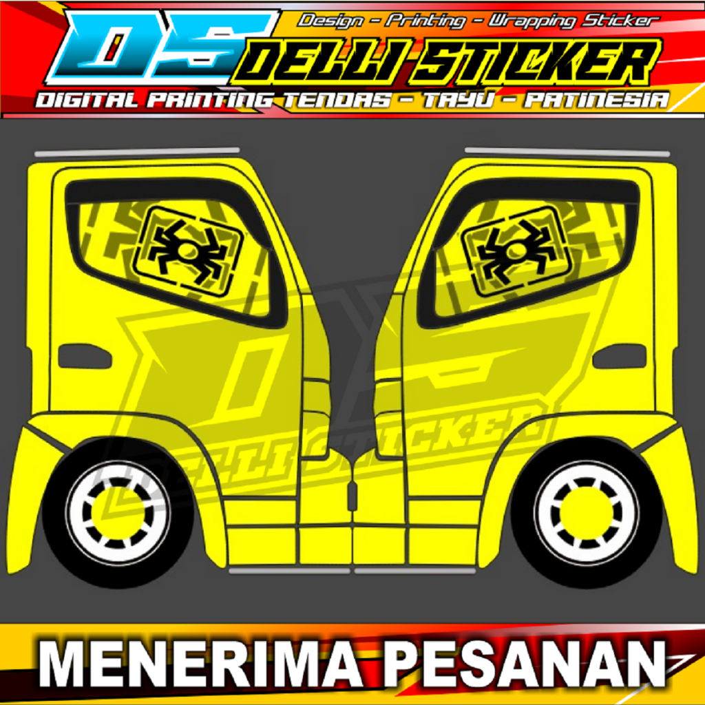 One Way Canter Truck Window Sticker - Spiderbilt - See Through Right ...