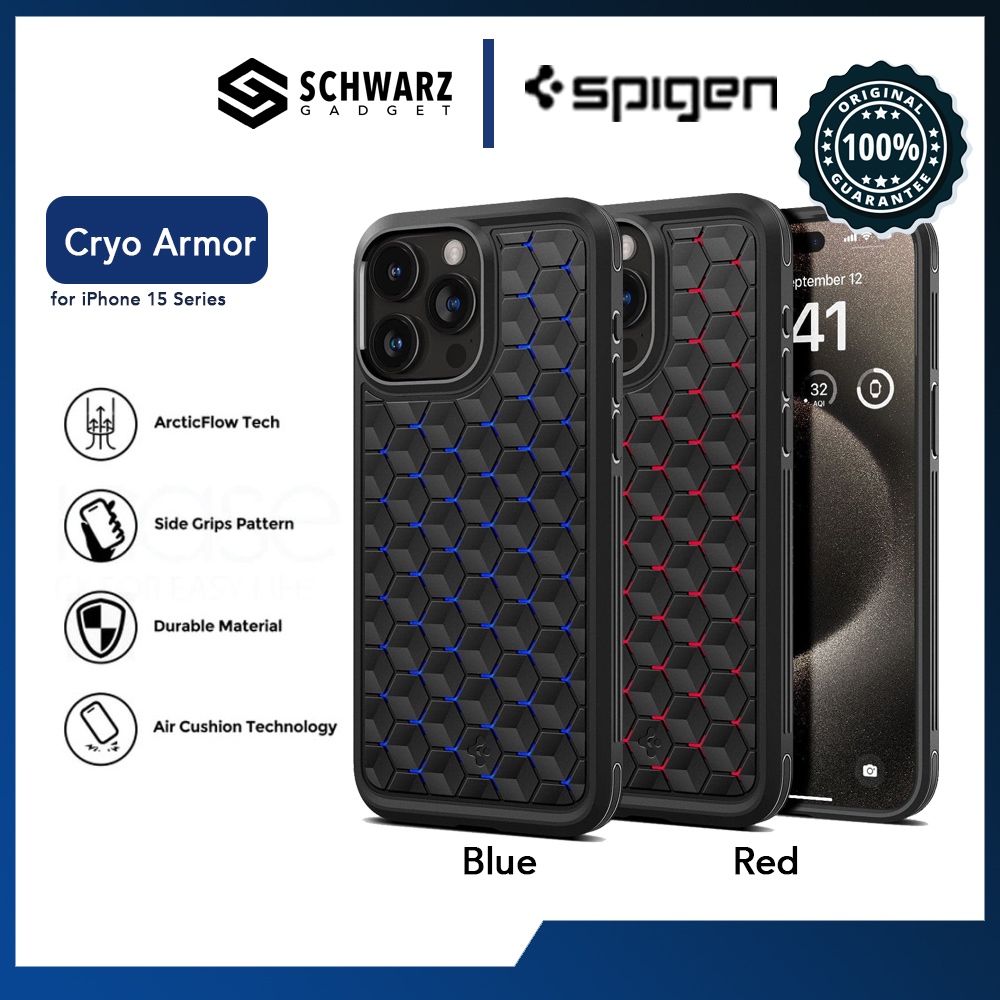 Spigen Cryo Armor Case iPhone 15 Pro Max Plus Gaming Cooling Casing ...