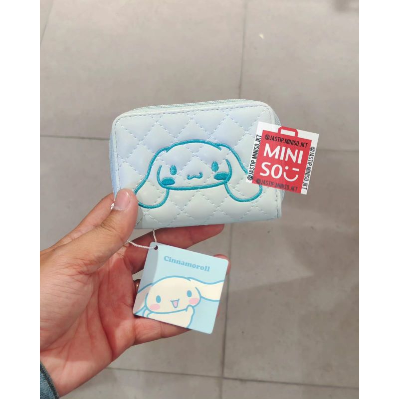 Miniso x SANRIO Cinamonroll Zipper Embroidery Coin & Card Wallet ...