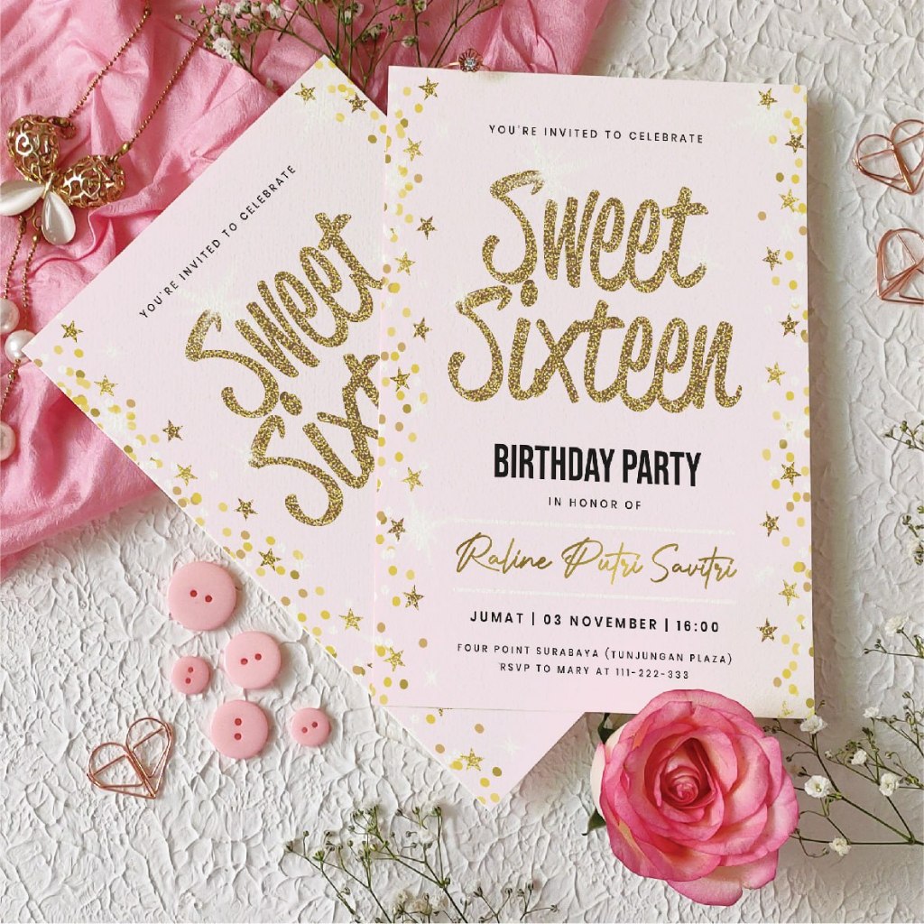 Sweetseven TEEN INVITATIONS!! Beautiful and elegant design birthday ...