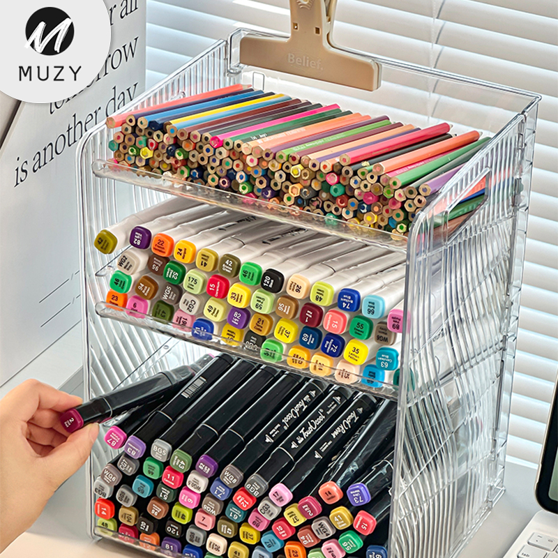 Muzy Stationery Rack Organizer Desk Make Up Cosmetic Storage Drawer ...