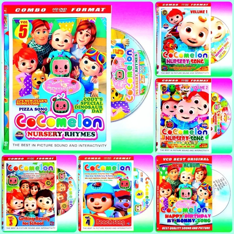 COCOMELON DVD CASSETTE-COCOMELON DVD-COCOMELON MUSIC-COCOMELON BIRTHDAY ...