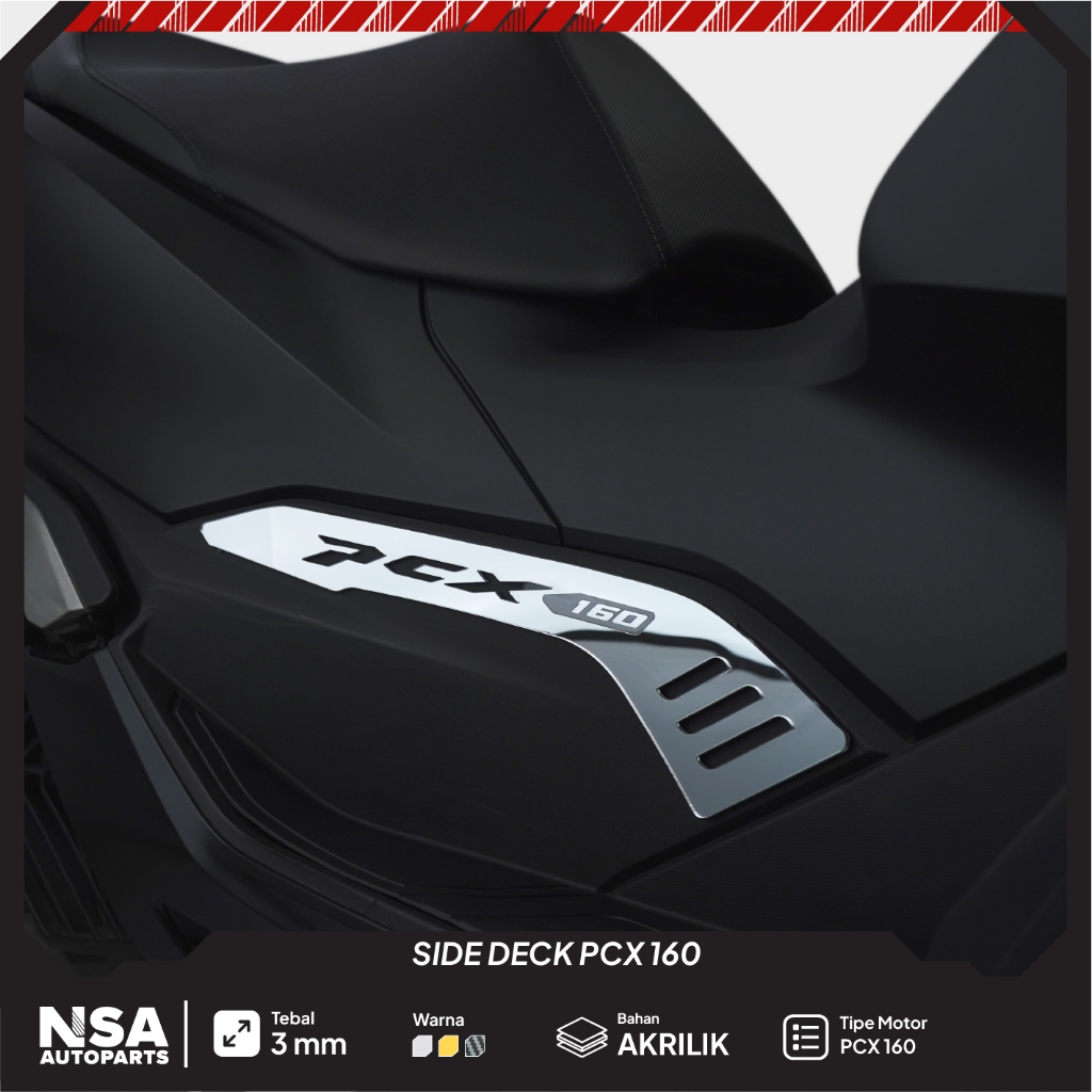 COVER GARNISH SIDE DECK PAD PCX 160 GARNISH SIDE BODY PCX 160 SIDE DECK ...