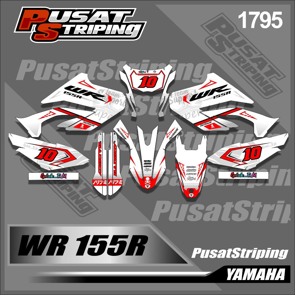 Motorcycle Decal Yamaha WR 155 R Full Body CUSTOM Design - Decal ...