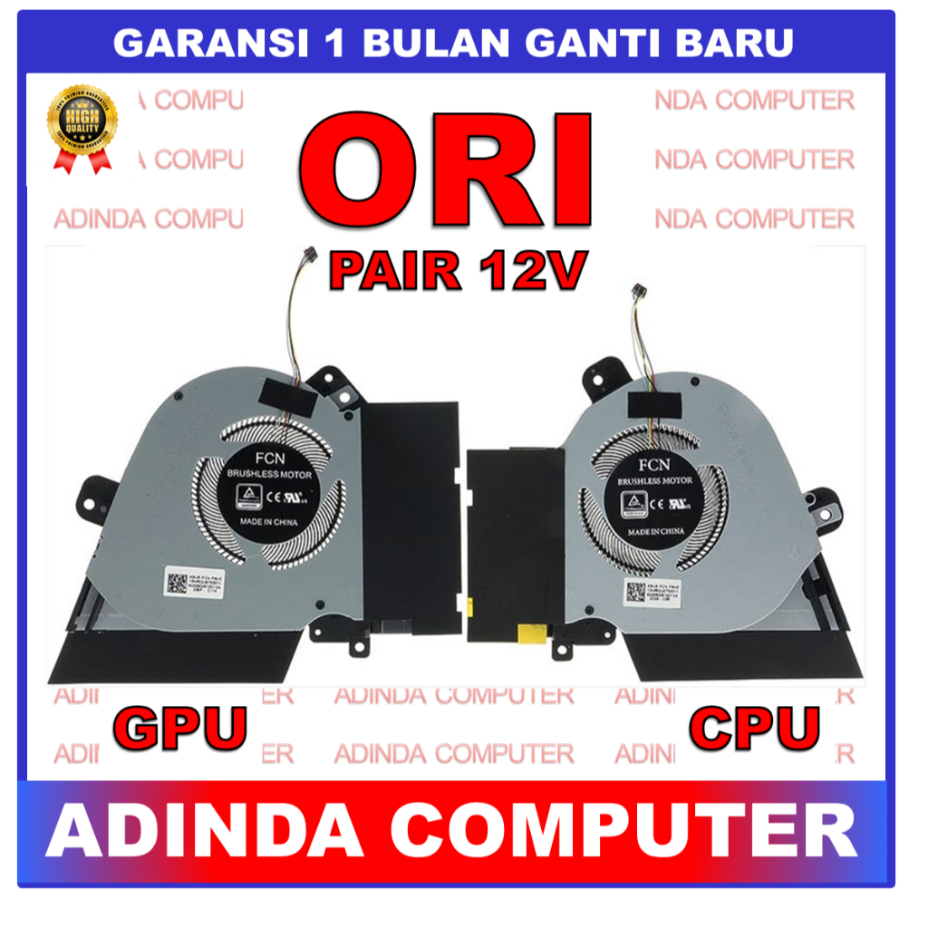 Fan Asus ROG Zephyrus GU502D GA502DU GX502GV G15 M15 12V Pair ORI ...